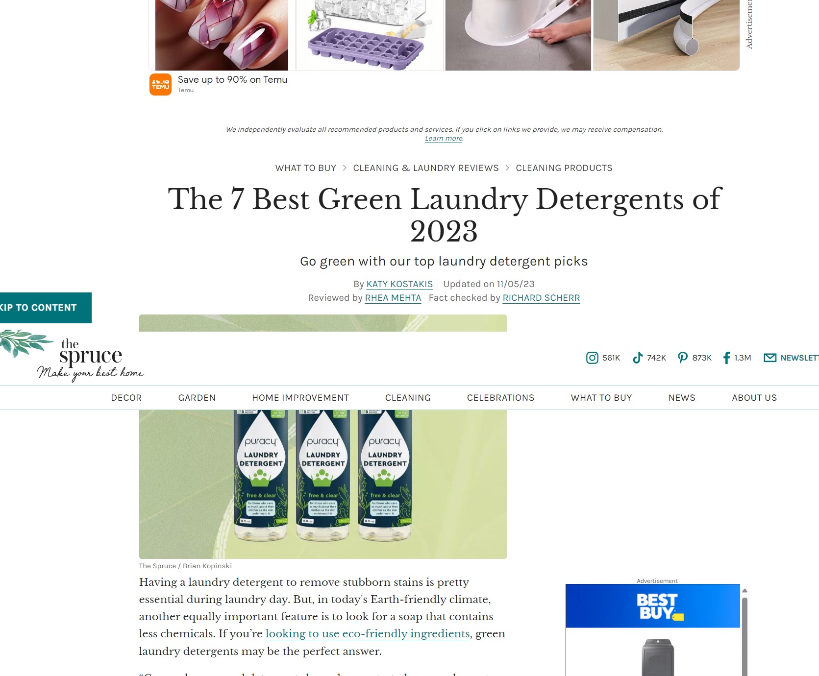 The 7 Best Green Laundry Detergents of 2023 – KATY KOSTAKIS